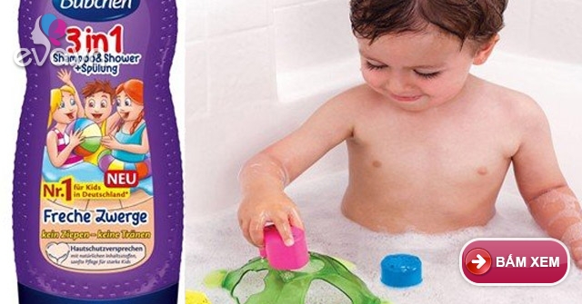 Đánh giá sữa tắm gội xả cho bé 3 in 1 Bubchen Kids