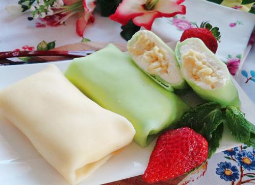 Bánh crepe kem sầu riêng siêu ngon