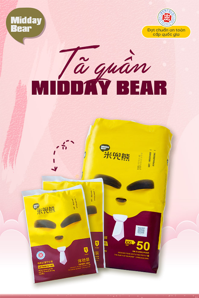 Tã bỉm trẻ em Midday Bear - Bỉm ngoại chất lượng cho người Việt!