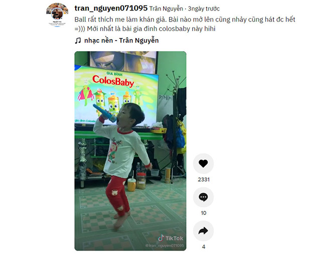 Trào lưu triệu view: Bé nhún nhảy vui nhộn trên nền nhạc Con Heo Đất remix