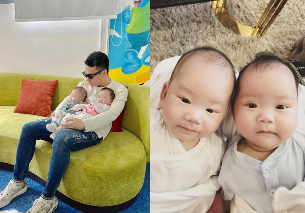 4 cặp song sinh dễ phân biệt ai với ai nhà sao: Con Hồ Ngọc Hà, Khắc ...