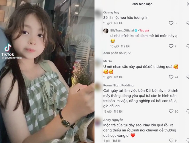 Elly Trần khoe giọng hát của Cadie Mộc Trà, tỏ thái độ khi dân mạng dự đoán con gái sẽ là Hoa hậu