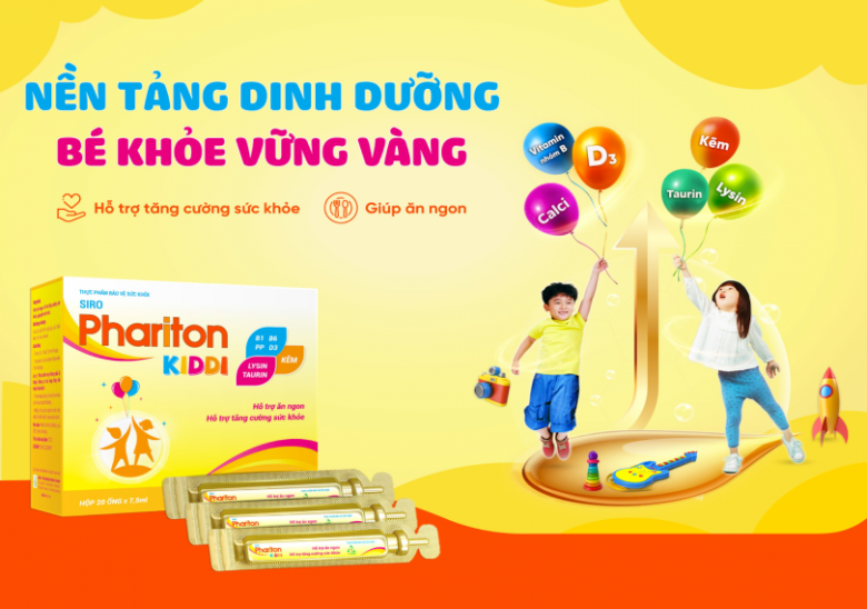 Phariton KIDDI - Đồng hành cùng bé tránh "vòng tròn dinh dưỡng - miễn dịch suy giảm”