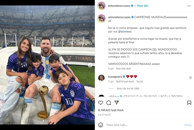 Vợ Messi thưởng nóng cho chồng, nói lời đặc biệt sau chiến thắng vang ...