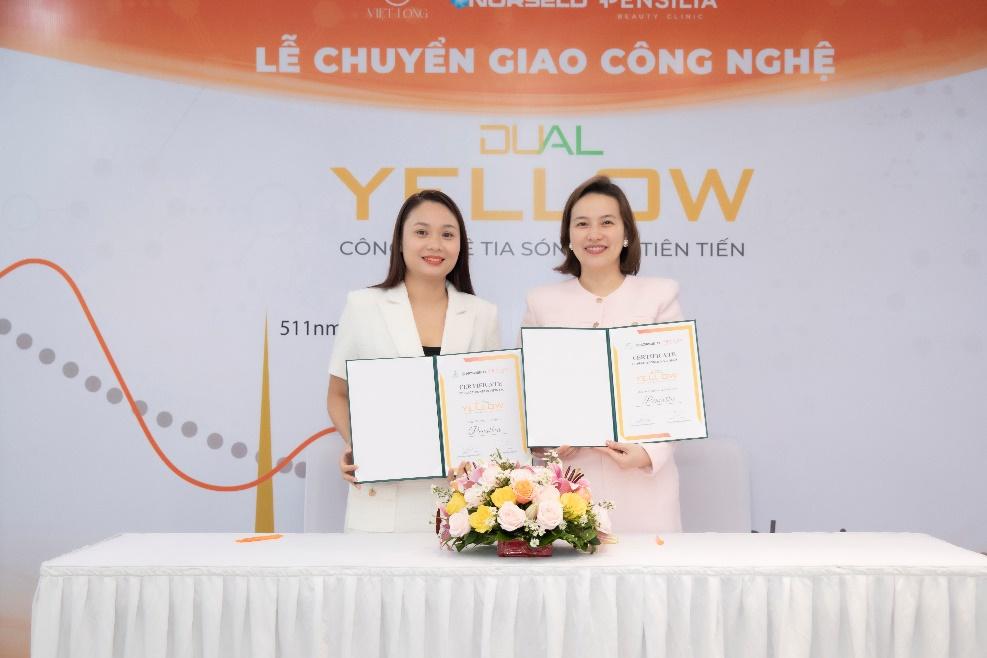 Pensilia Beauty Clinic ký kết chuyển giao công nghệ Dual Yellow Laser ...