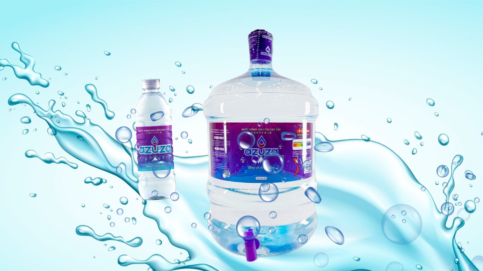 Azuza - Nước uống ion kiềm bảo vệ sức khỏe