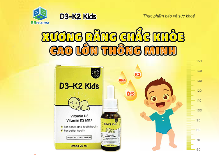 Có nên uống vitamin D3K2 và DHA cùng lúc cho trẻ?