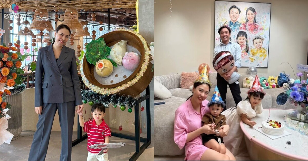 Quý tử của Cường Đô La ra dáng ông chủ nhỏ đi làm, Đàm Thu Trang vừa ...