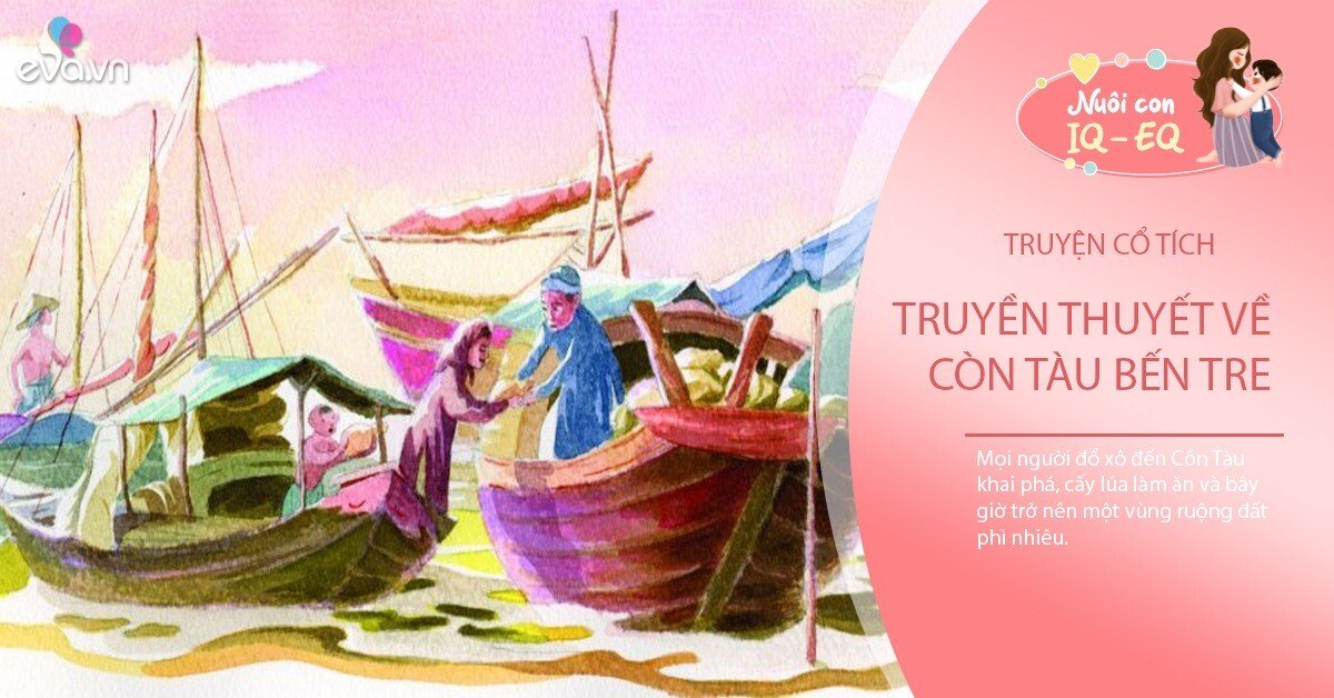 Truyện cổ tích: Truyền thuyết về Cồn Tàu (Bến Tre)