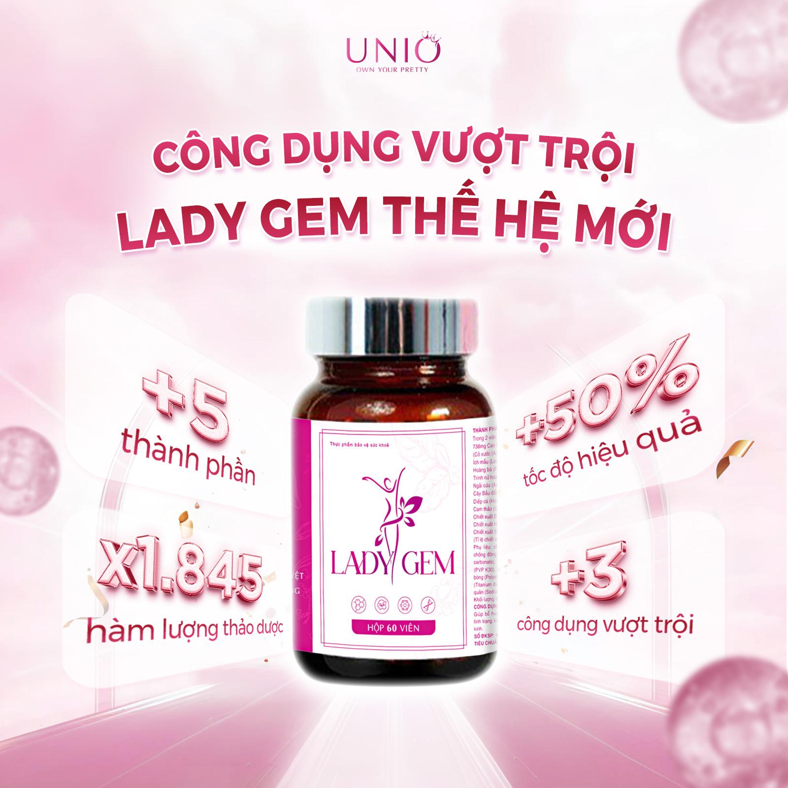 Viên uống Lady Gem - Bí quyết vàng cho phụ nữ hiện đại giữ trọn thanh xuân