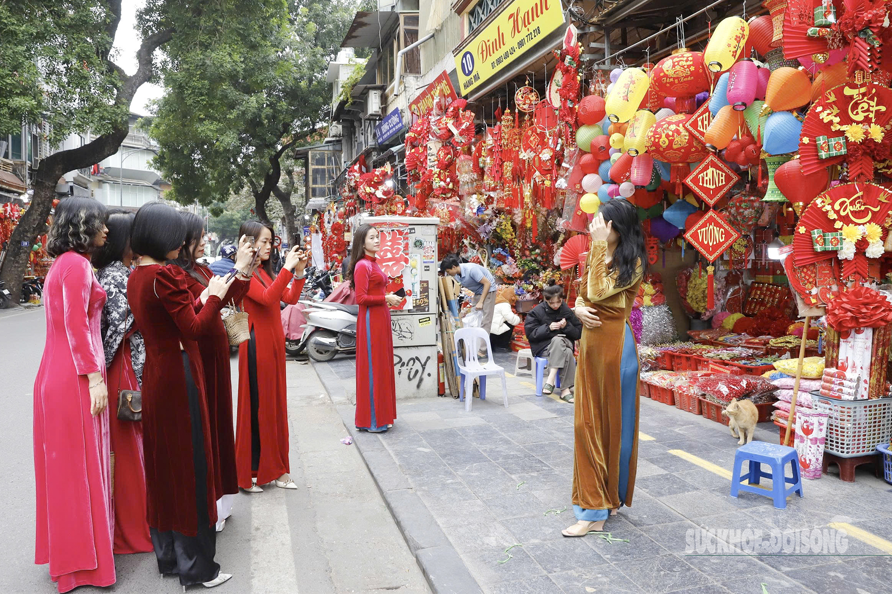 Linh vật ngựa phủ kín phố Hàng Mã đón năm mới 2026
